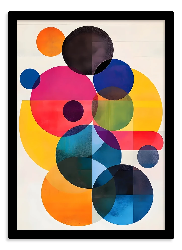 Abstract colour print – Plume Prints