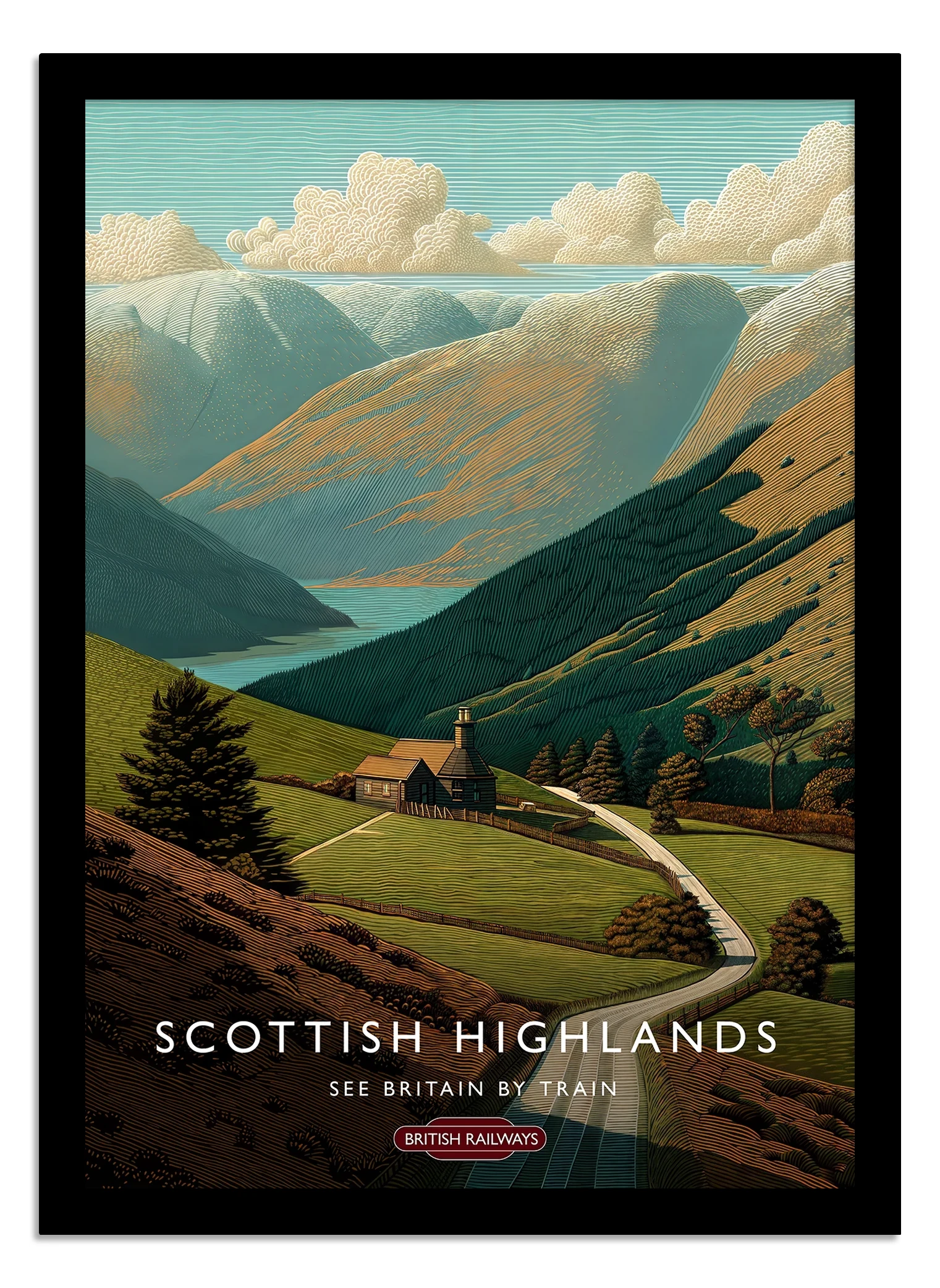 Scottish highlands print – Plume Prints