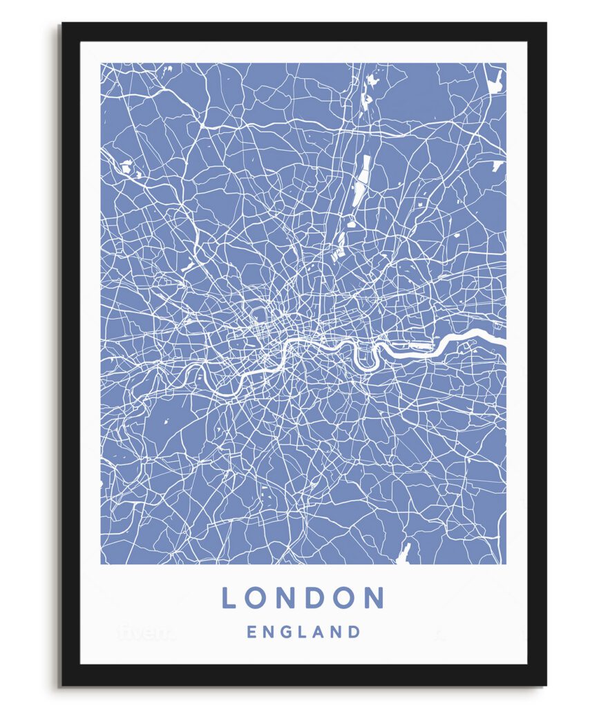 London, England – Map – Plume