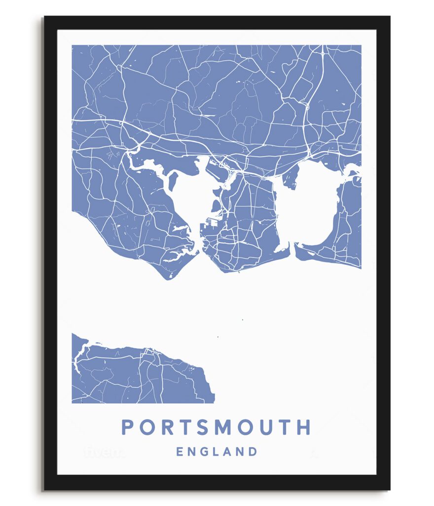 Portsmouth, England – Map – Plume