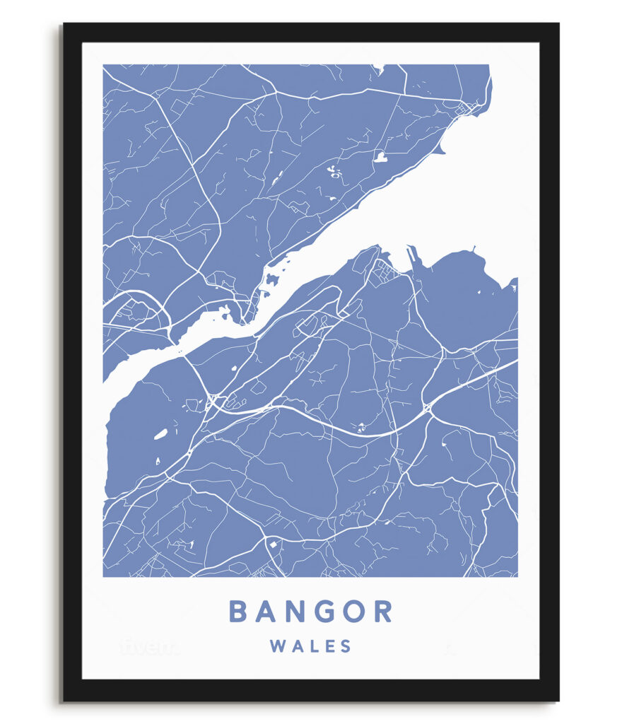 Bangor, Wales – Map – Plume